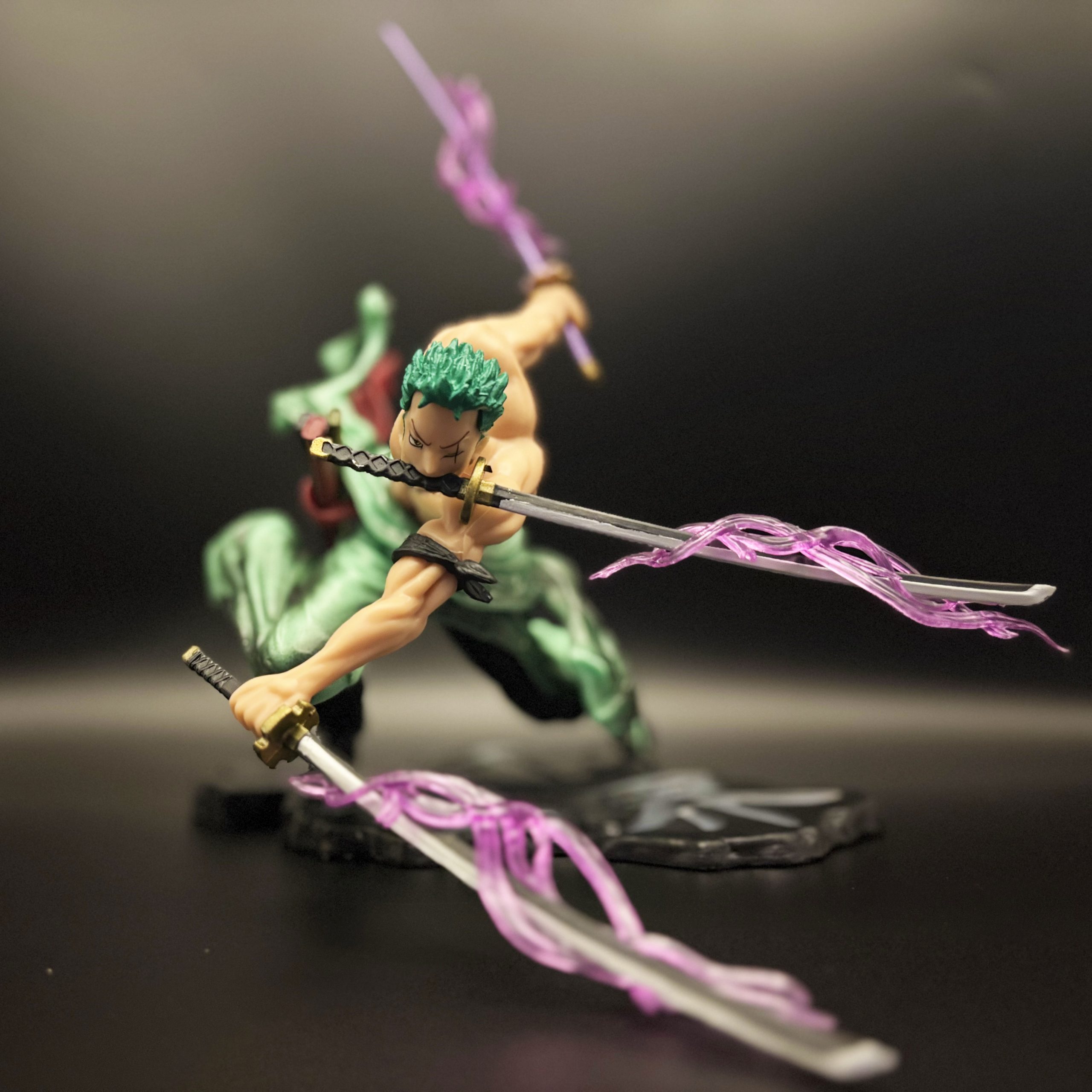 One Piece Anime Figure GK Roronoa Zoro Three-Blade Statue,Manga Perfect ...